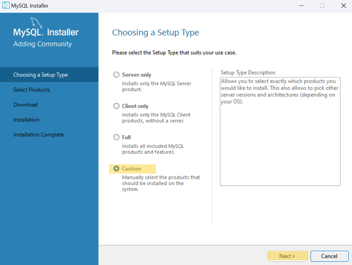 MySQL 설치 (Windows)