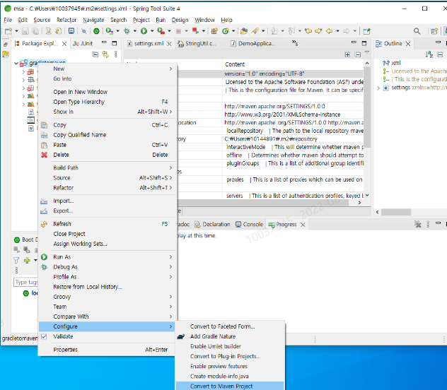 Gradle -> Maven 프로젝트로 Convert하기