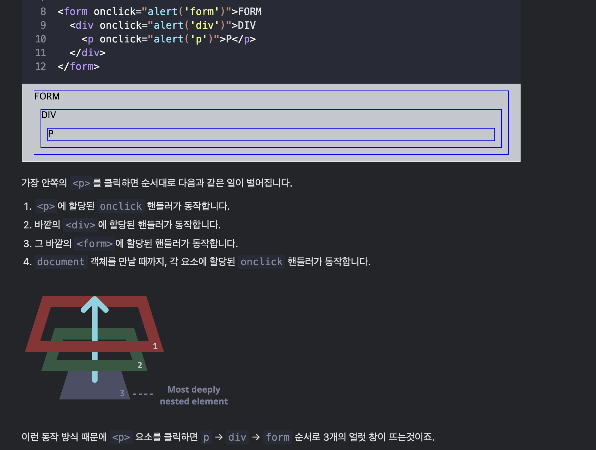 e.stopPropagation 모달에서 사용하기