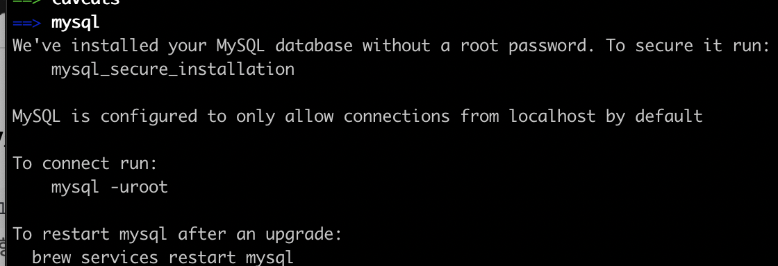MySQL 설치 - M1 맥북