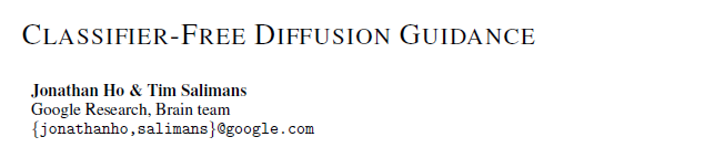 Classifier-free Diffusion Guidance
