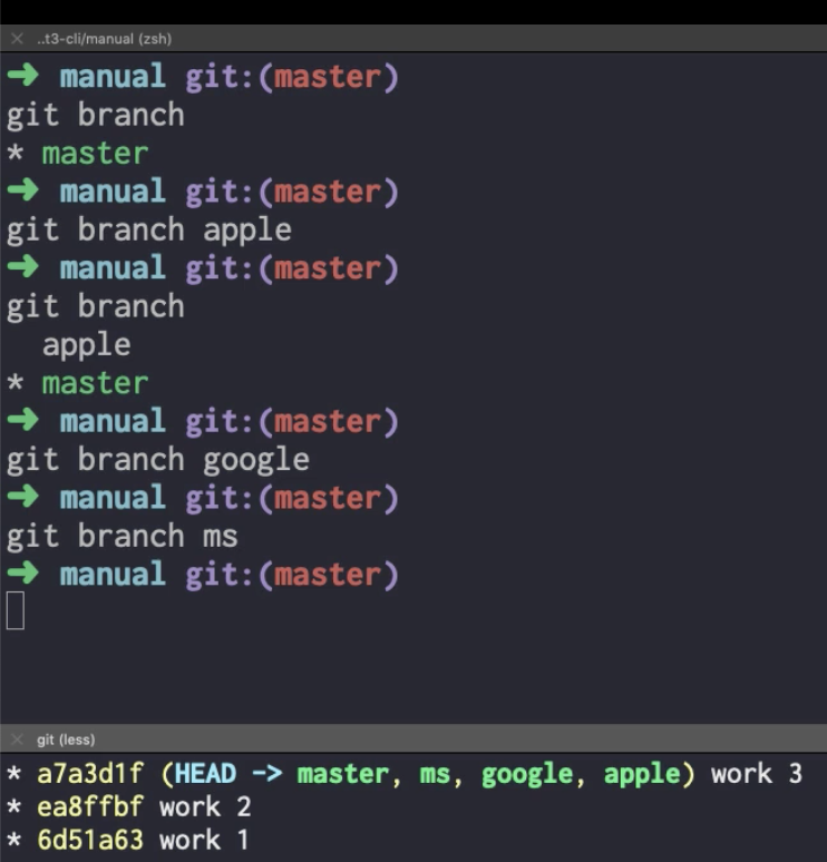 Git CLI - Branch & Conflict - 2 - 브랜치의 기본사용법