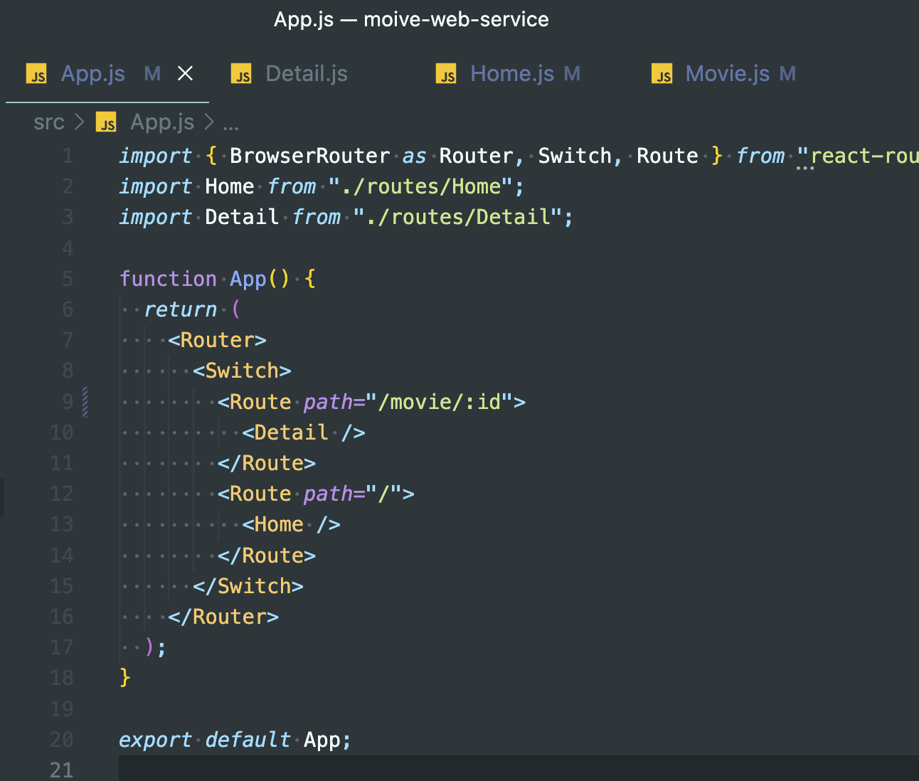 Reactjs로 영화 웹 서비스 만들기 ~710