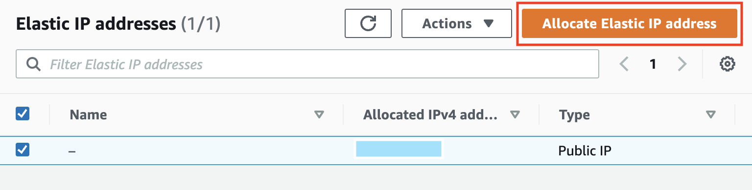 Elastic IP - 외부와의 통신을 위해