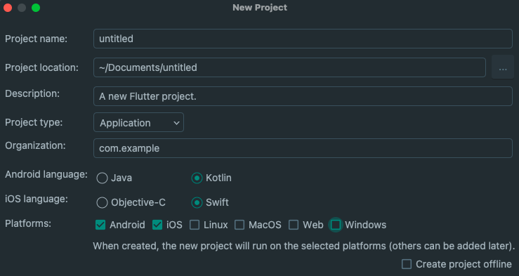 [Flutter] 프로젝트 만든 이후에 플랫폼 추가 방법