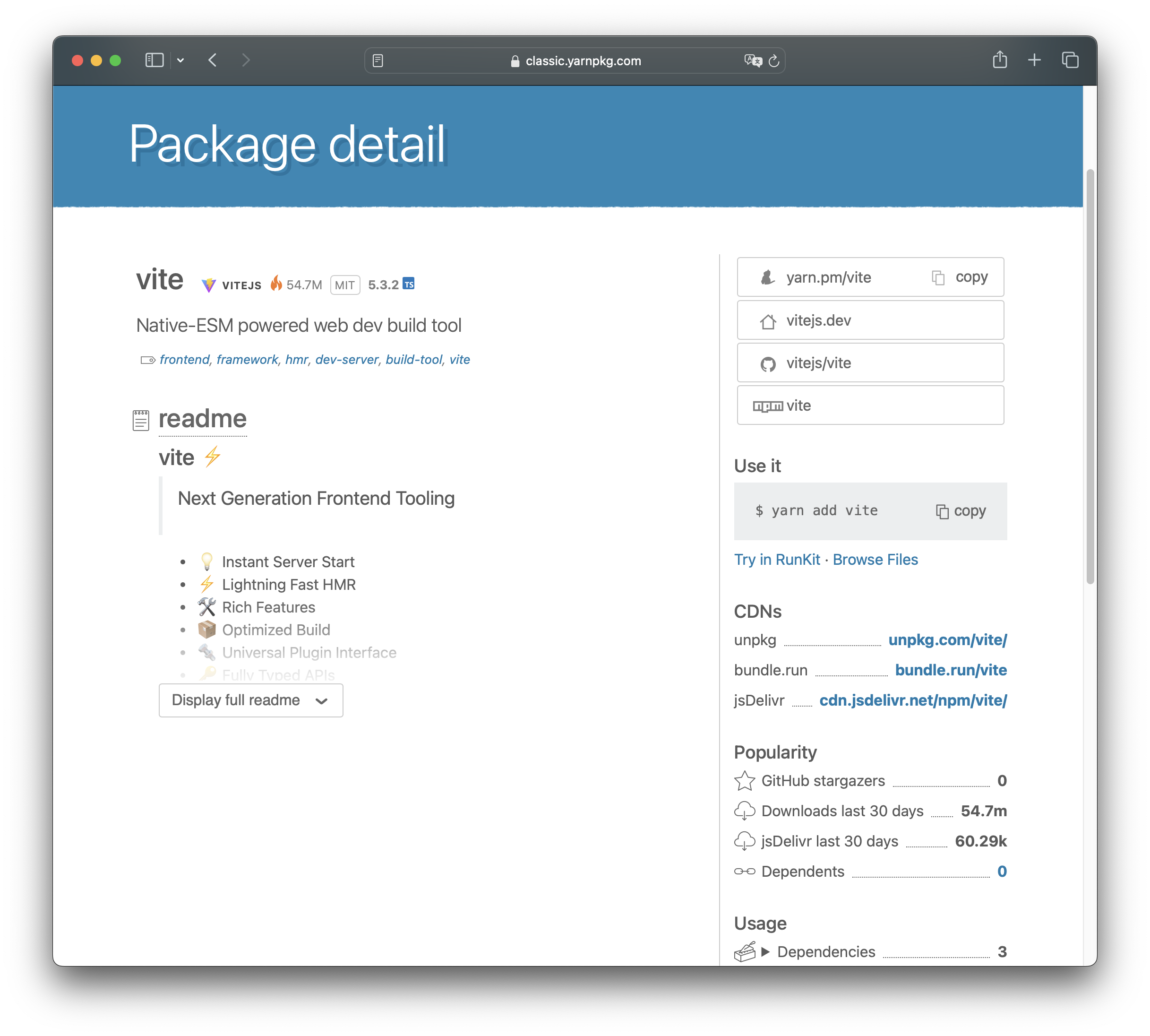 yarn, Vite + React 프로젝트 생성하기