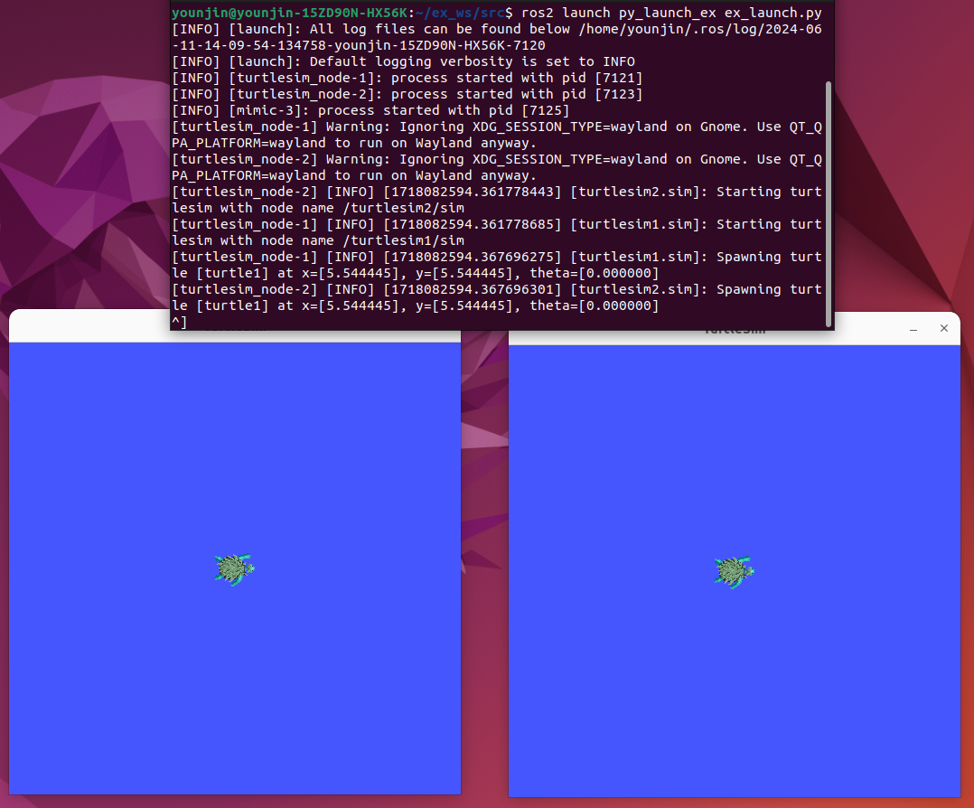 [ROS2] launch file 작성하기