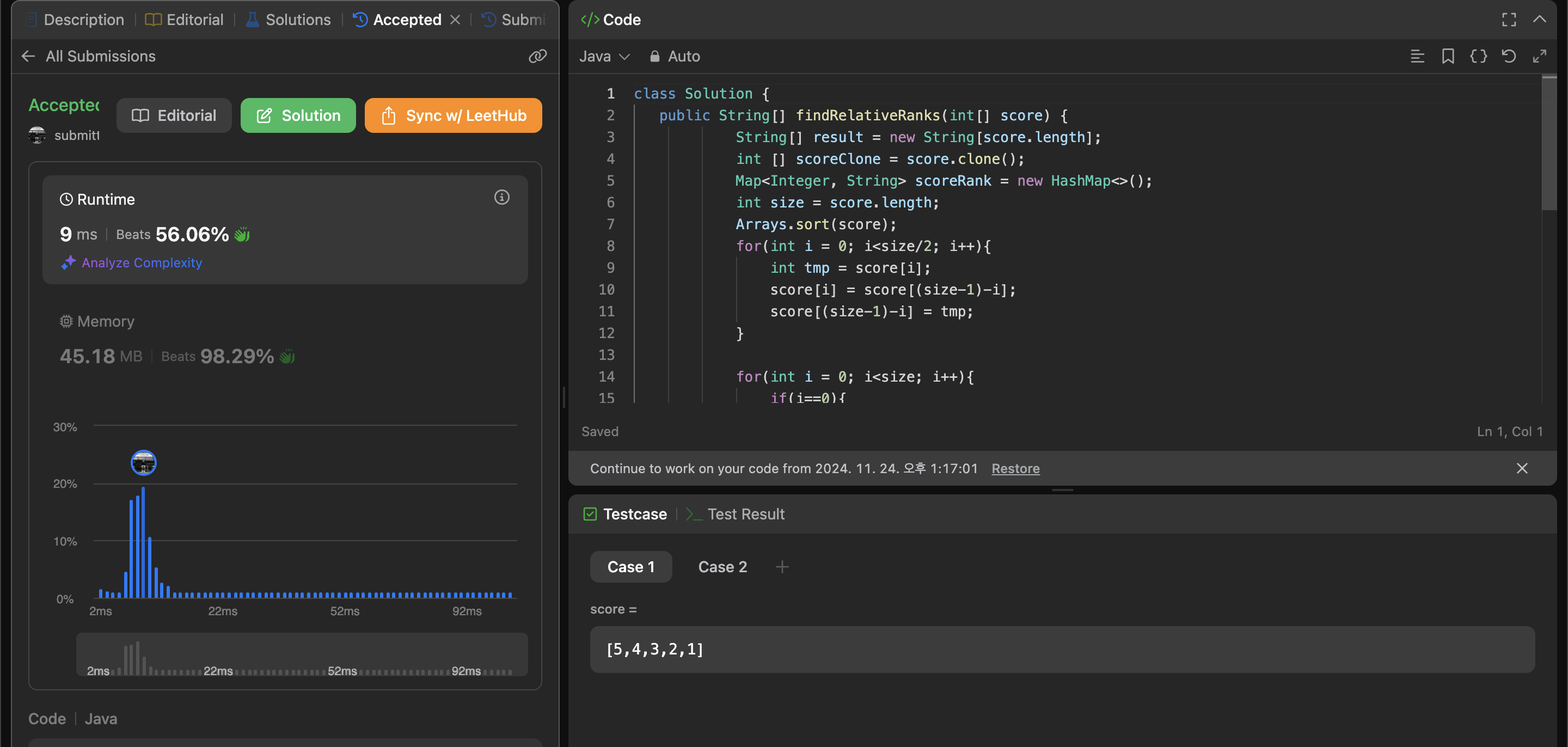 99클럽 코테 스터디 28일차 TIL - leetcode relative-ranks(java)