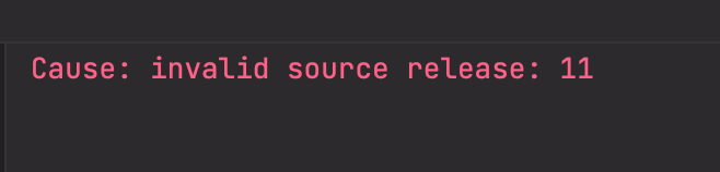 맥북 invalid source release: 버전