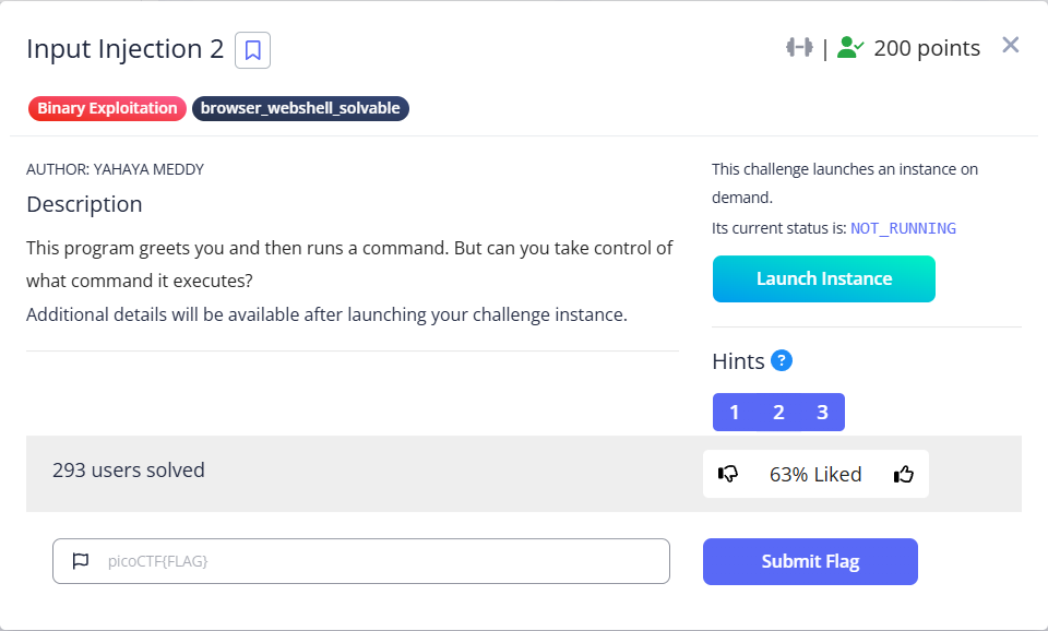 [picoCTF] Input Injection 2