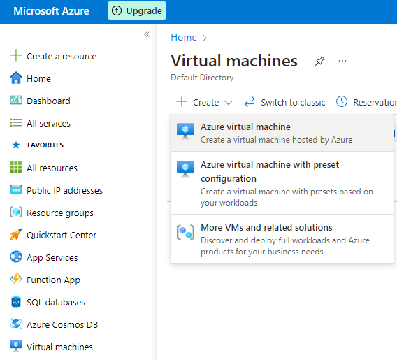 Azure Virtual Machine