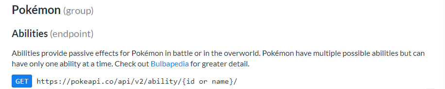 PokeAPI로 보는 API 문서 읽는법