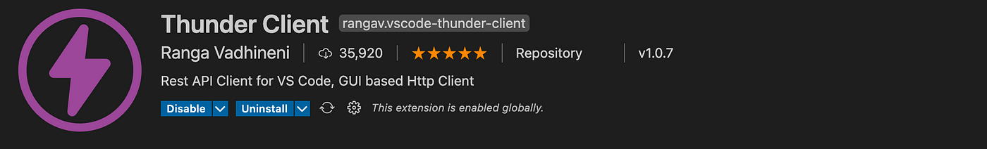 Postman과 Thunder Client