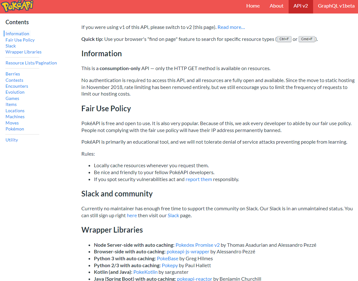 PokeAPI로 보는 API 문서 읽는법