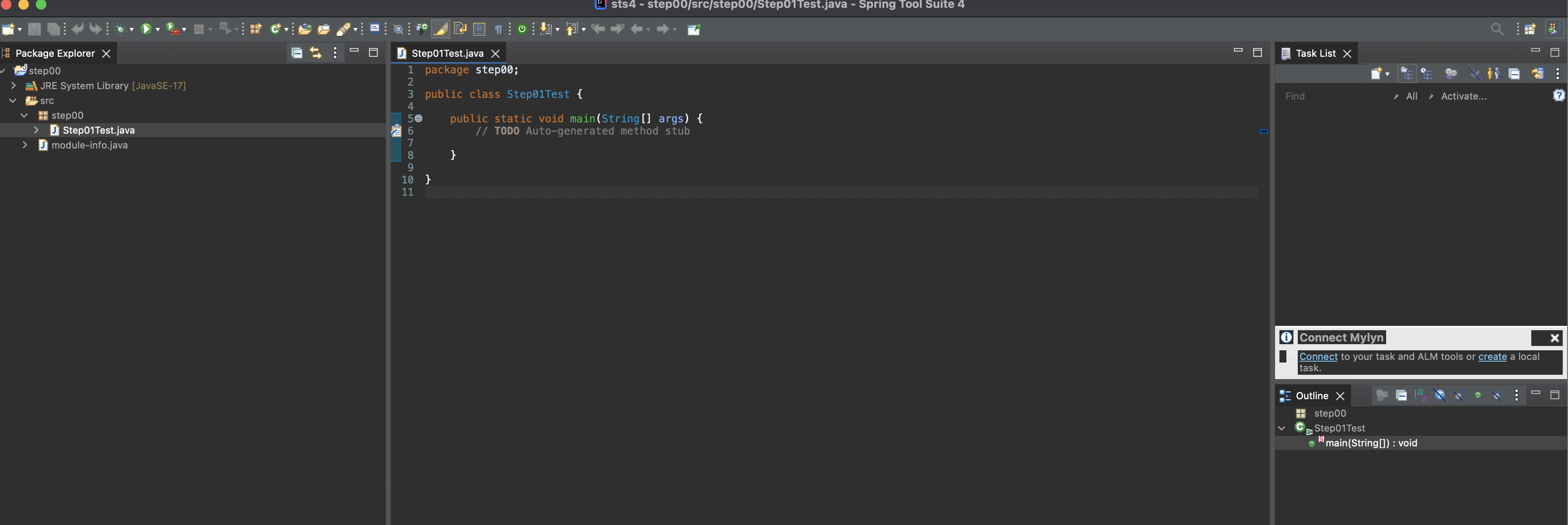 STS4 Java Class 생성