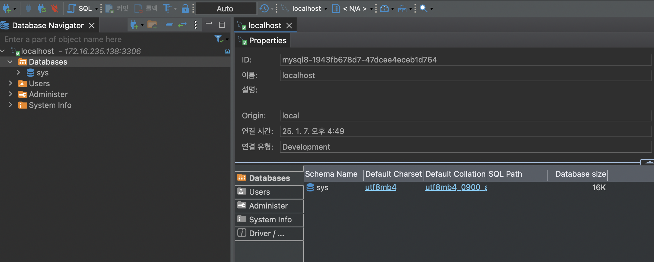 M1 맥북 MySQL DBeaver 연결 (SSH)