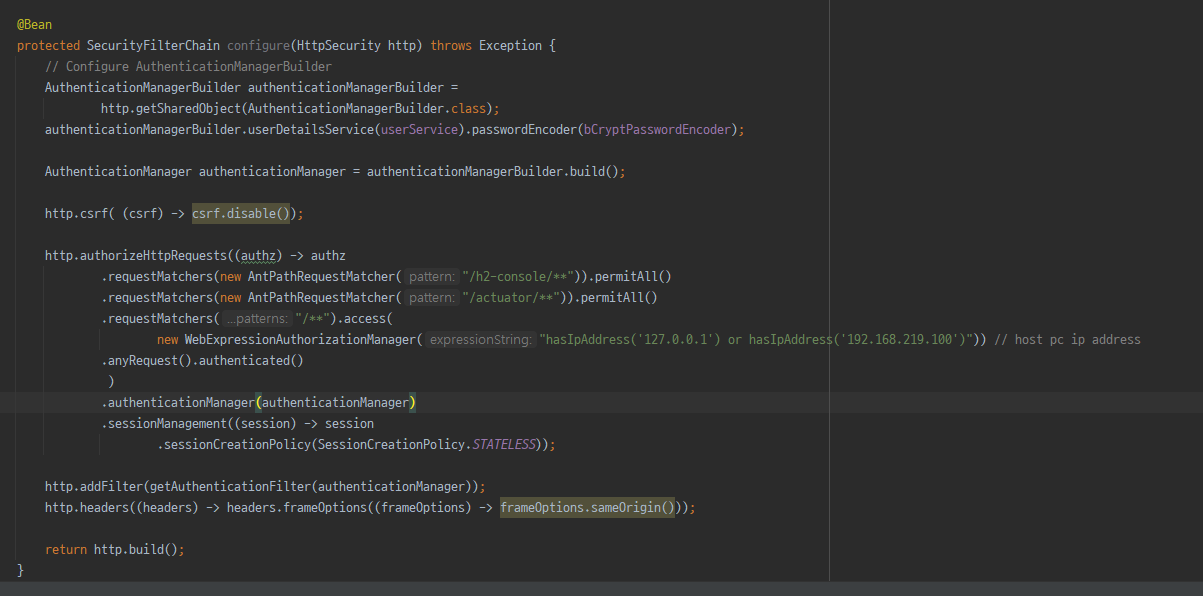 MSA Eureka Filter 적용