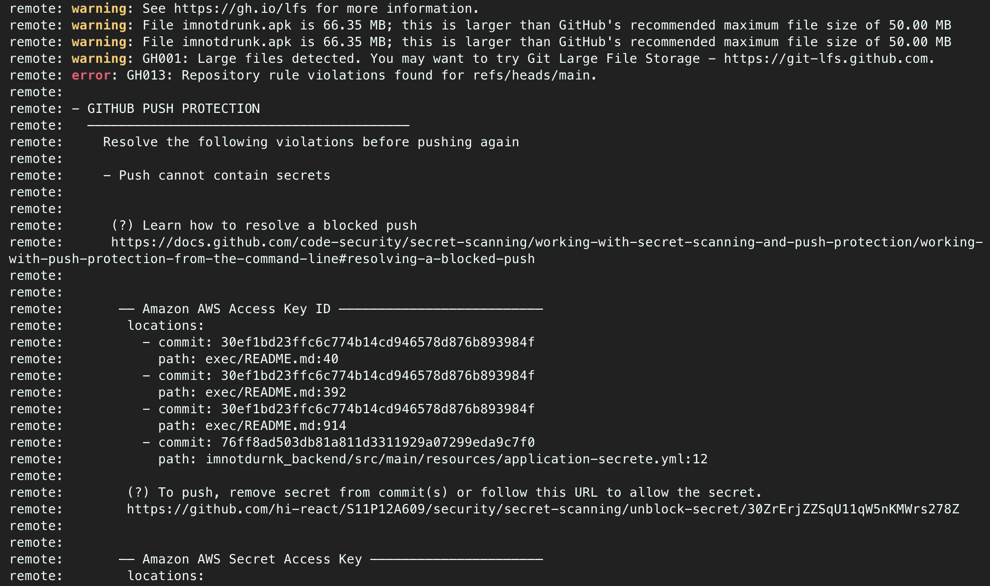 gitlab -> github migration 과정에서 오류 해결 2 - secret scanning으로 차단된 push (rebase VS filter-repo ...