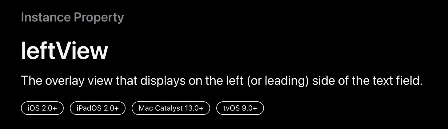 UITextField ViewMode