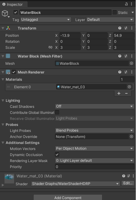 오큘러스 3D프로젝트 1 : 유니티 바다만들기 물넣기
