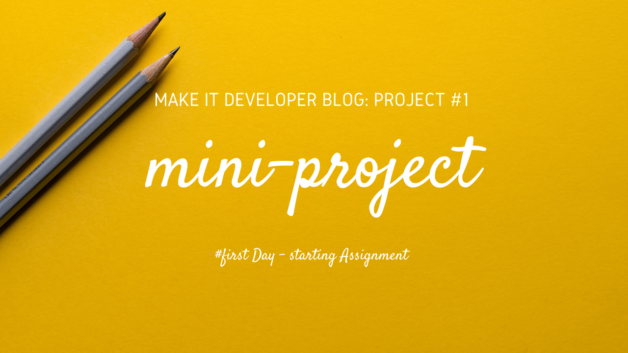  Mini project In BootCamp Goplanit log