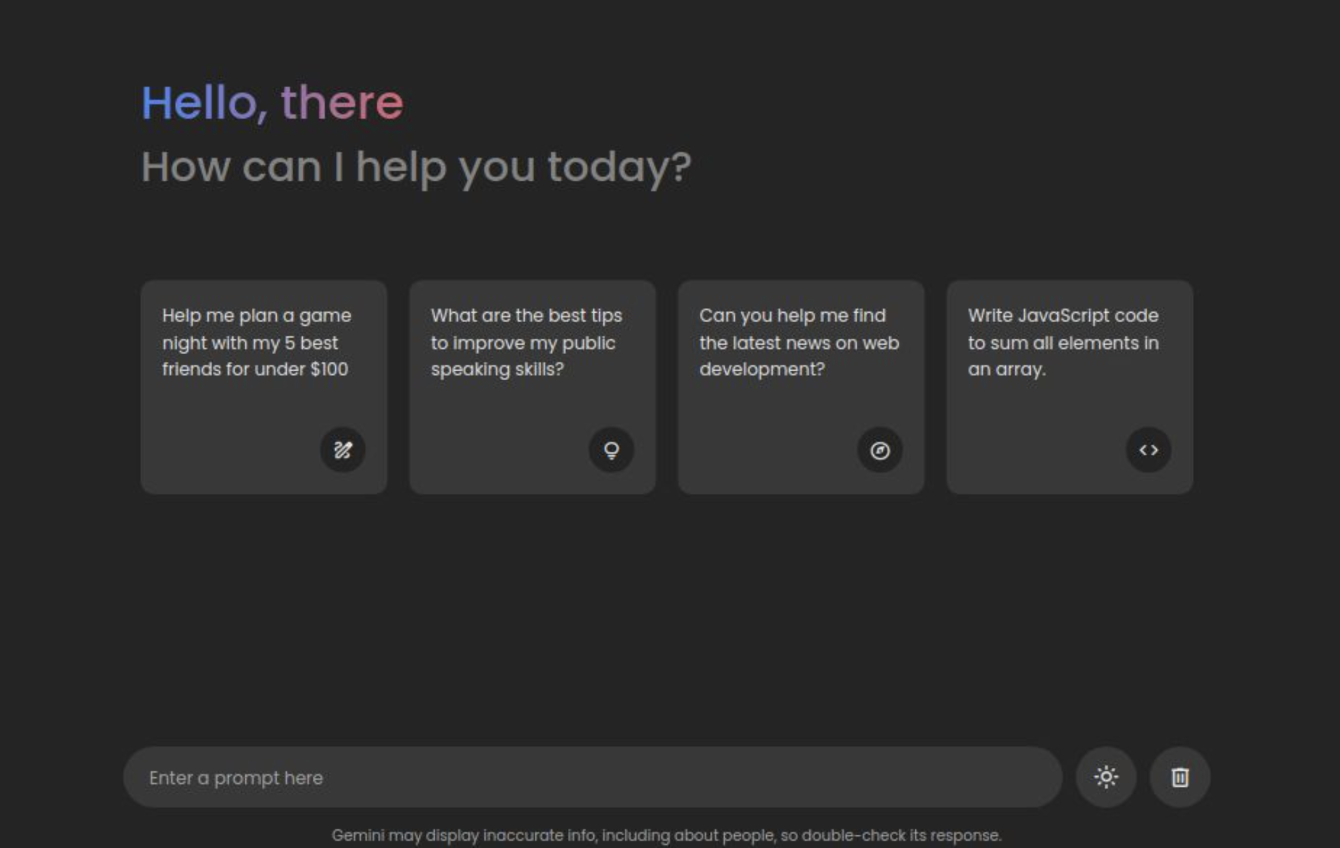 Google Gemini Chatbot