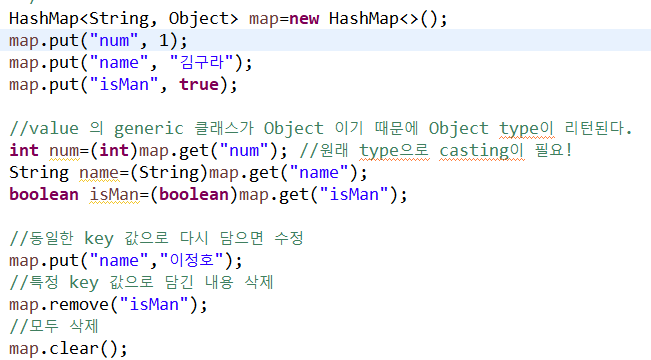 자바의 List, Map, Set