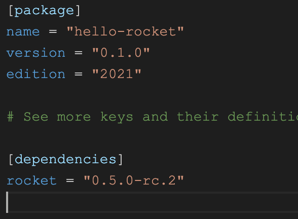 Rocket Hello World :)
