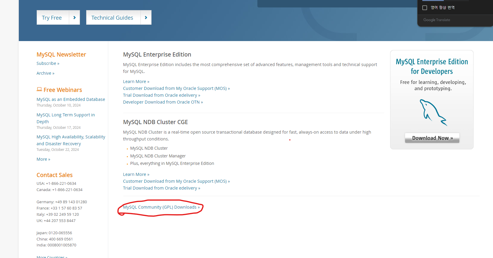 MySql - window설치