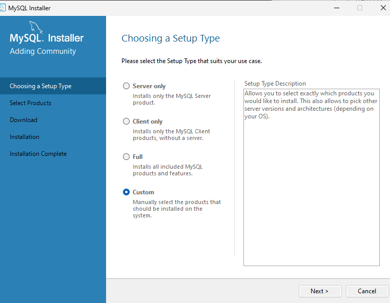 MySql - window설치