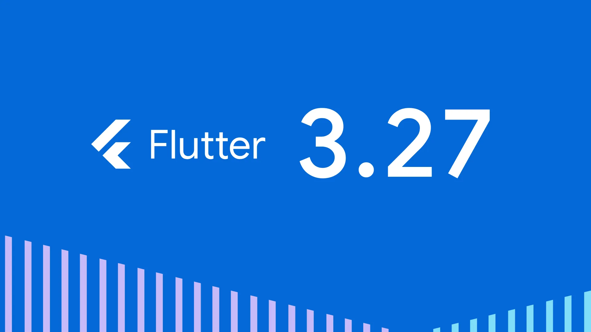 Flutter 3.27버젼 출시!