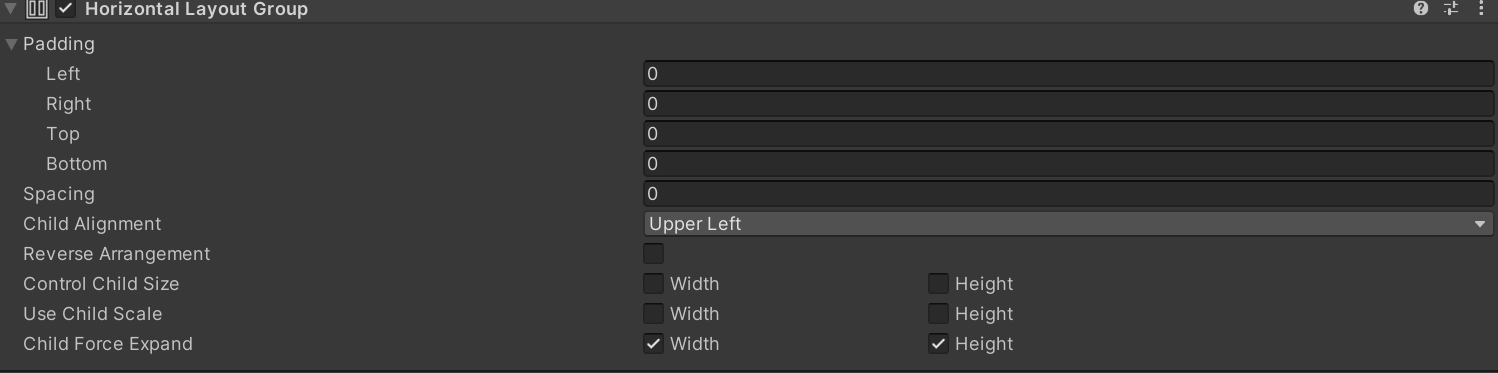 Unity의 LayoutGroup 컴포넌트 정리