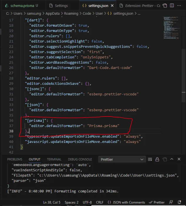 NestJS + Prisma 초기 셋팅 등