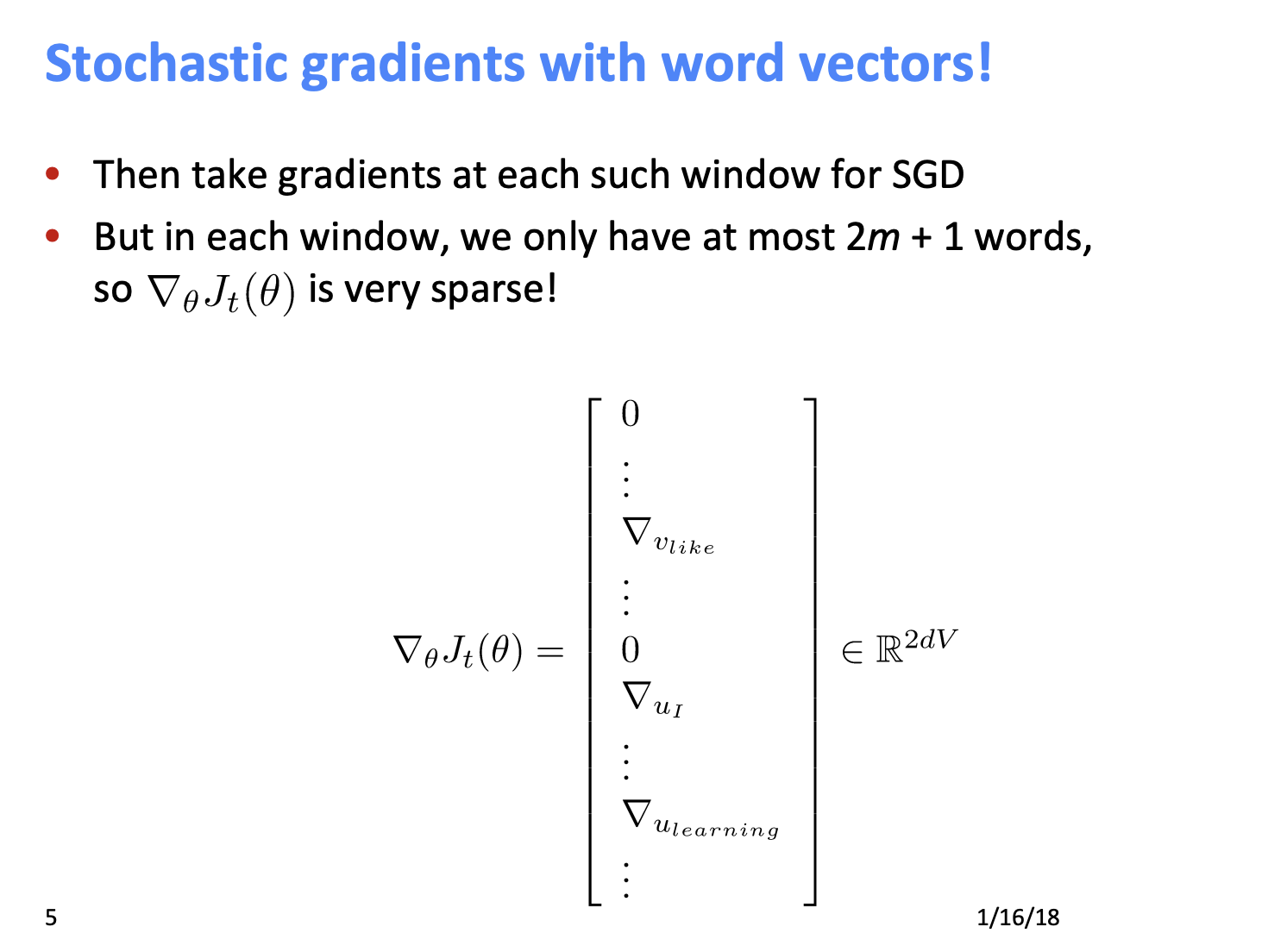 [Stanford CS224N] Lecture 2: Neural Classifiers