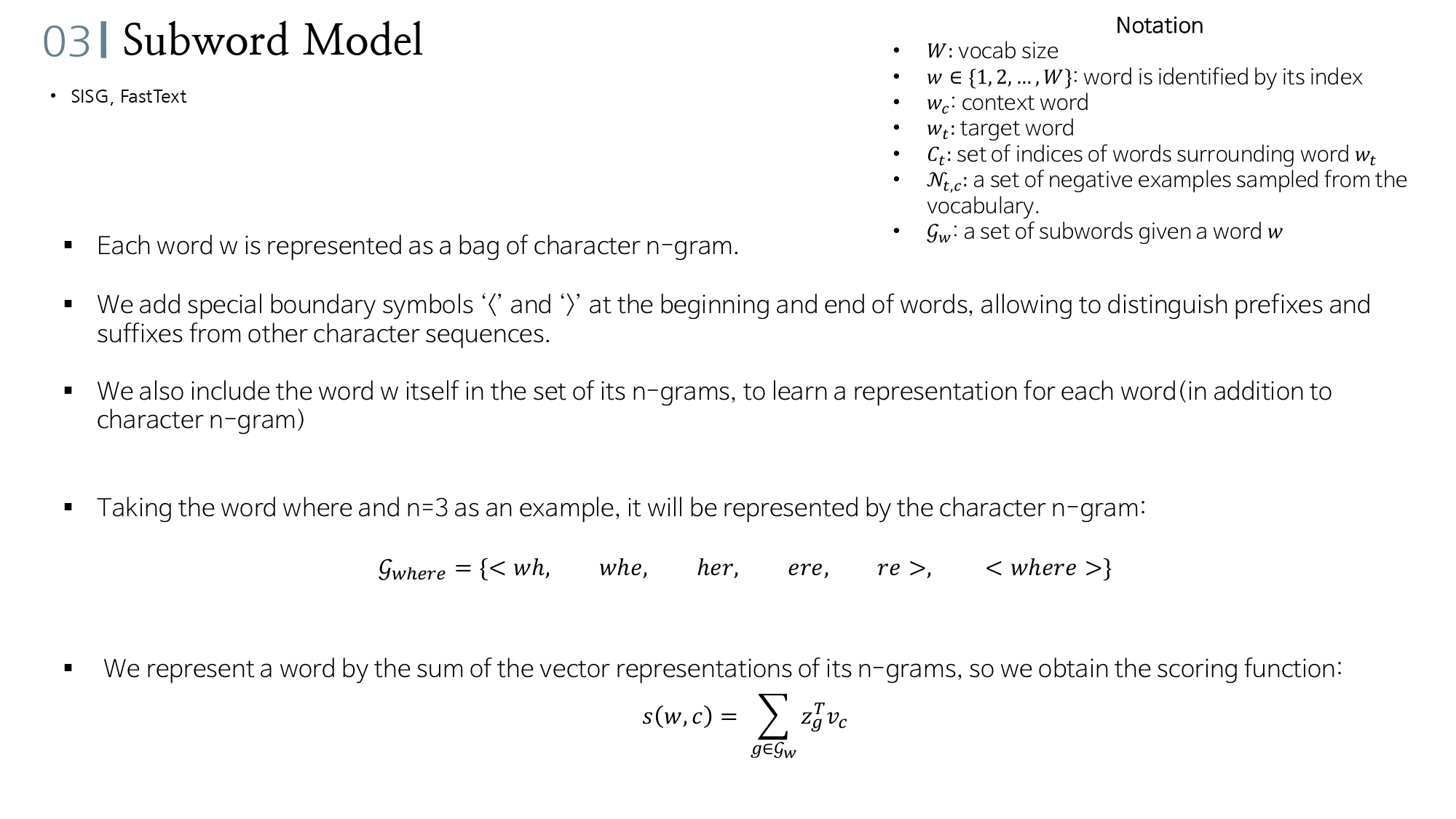 Enriching Word Vectors with Subword Information(fasttext)