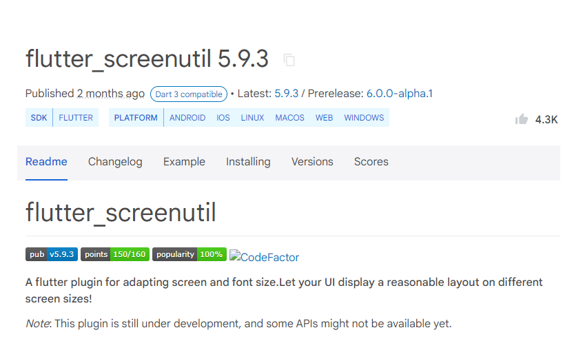 [Flutter] ScreenUtilInit