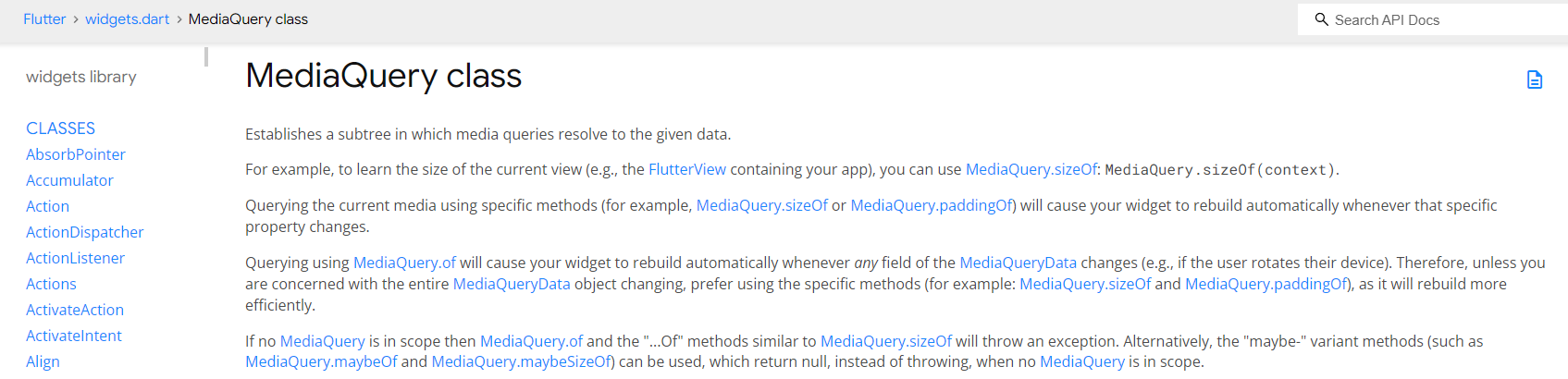[Flutter] MediaQuery 클래스