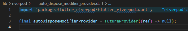 [Flutter] Modifier-②AutoDispose Modifier