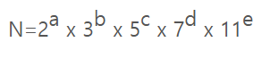 [SWEA] JAVA / D2 - 간단한 소인수분해