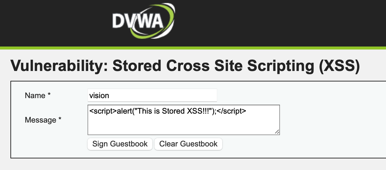 [웹 보안] Stored XSS / DVWA 실습 / 방어 방법