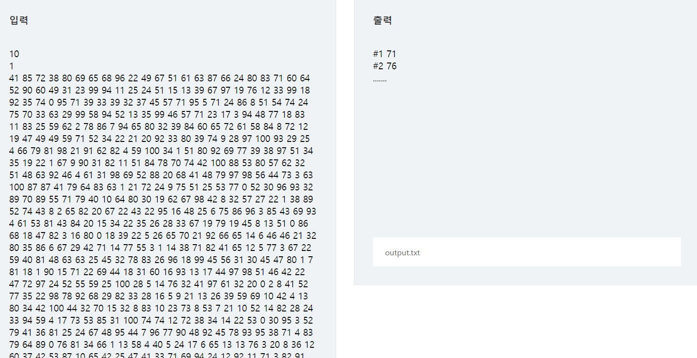 [python][SWEA] 1204. 최빈수 구하기