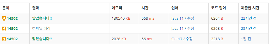 [백준] 14502 연구소 (C++, JAVA)