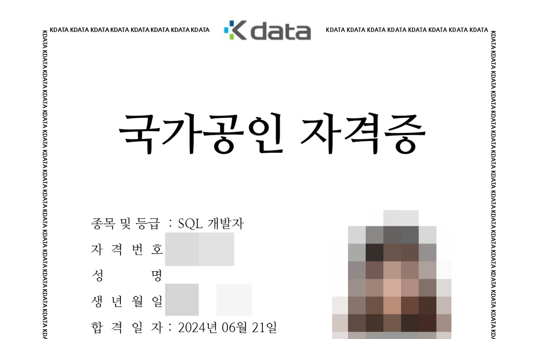 제53회 SQL 개발자(SQLD) 합격 후기