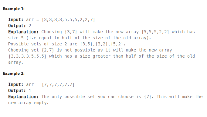 99클럽 코테 스터디 39일차 TIL +1338. Reduce Array Size to The Half