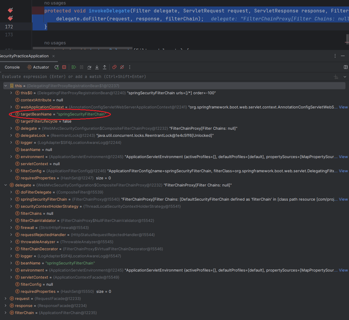 Spring Security - 3. 시큐리티 동작 원리, SecurityFilterChain 내부 구조, SecurityContextHolder.
