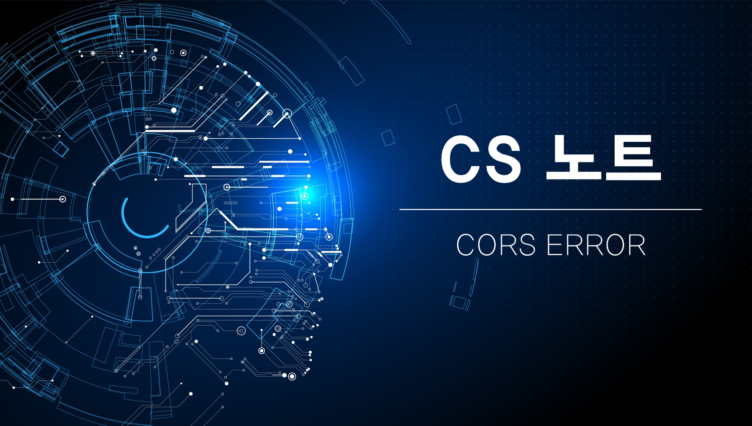 [CS] CORS Error