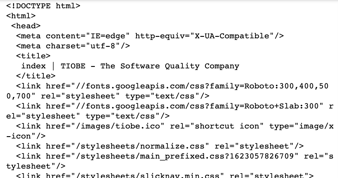 TIOBE INDEX 상위 프로그래밍 언어별 책 출판량 비교 분석 (1)