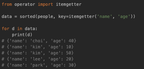 Sorting the dictionaries in a list