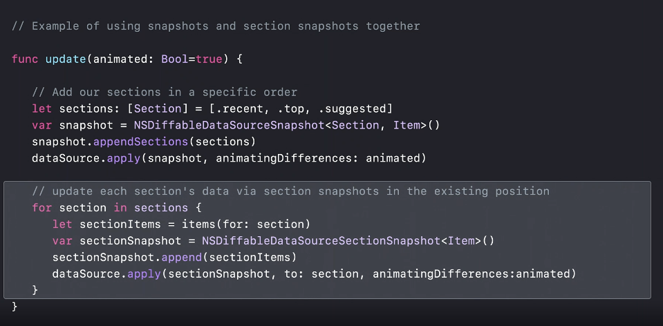 Wwdc Advances In Diffable Data Sources