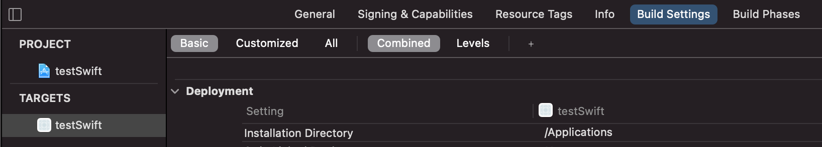 Xcode) Target, Project, Workspace, Scheme, Build Setting